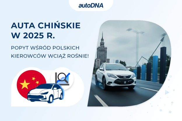 Samochody chińskie w Polsce 2025 – statystyki autoDNA
